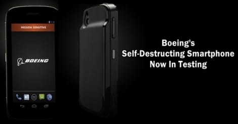 Boeing starts real-world testing of self-destructing smartphone » TechWorm