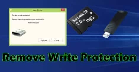 How To Remove Write Protection From A USB Pen Drive And Memory Card ...