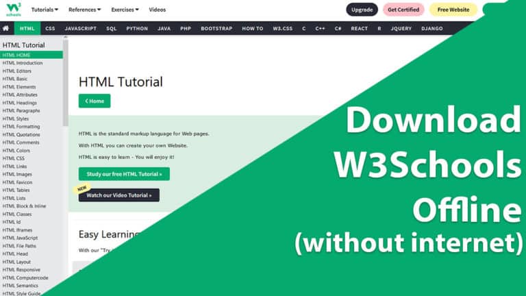 Download W3Schools Offline Version in 2025 Download W3Schools Offline Version in 2025