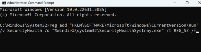 How To Fix Windows Security Icon Missing from System Tray, Taskbar