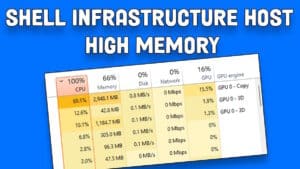 Fix: Shell Infrastructure Host High CPU & Memory Usage